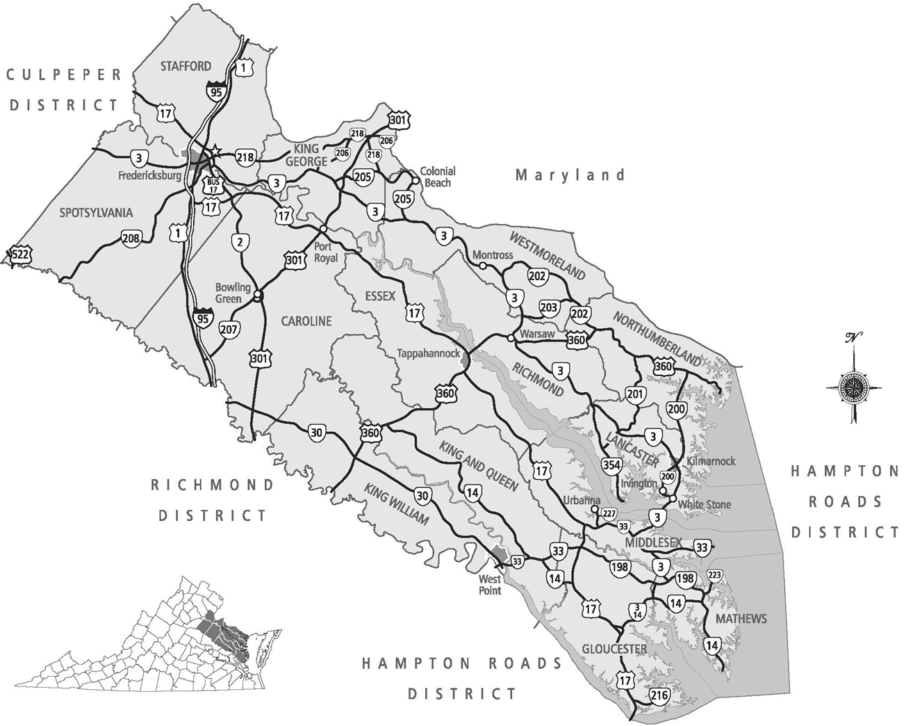 VDOT's District 6: Fredericksburg District
